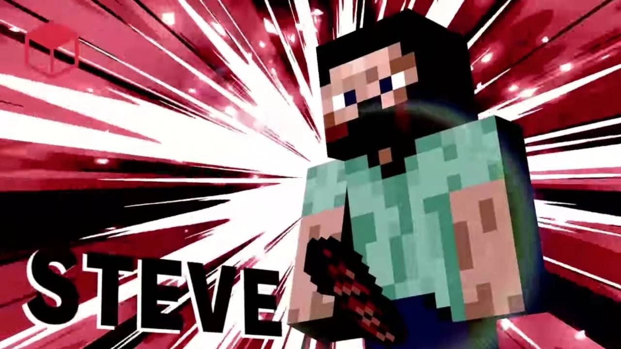 Nintendo past animatie van Minecraft Steve aan in Super Smash...