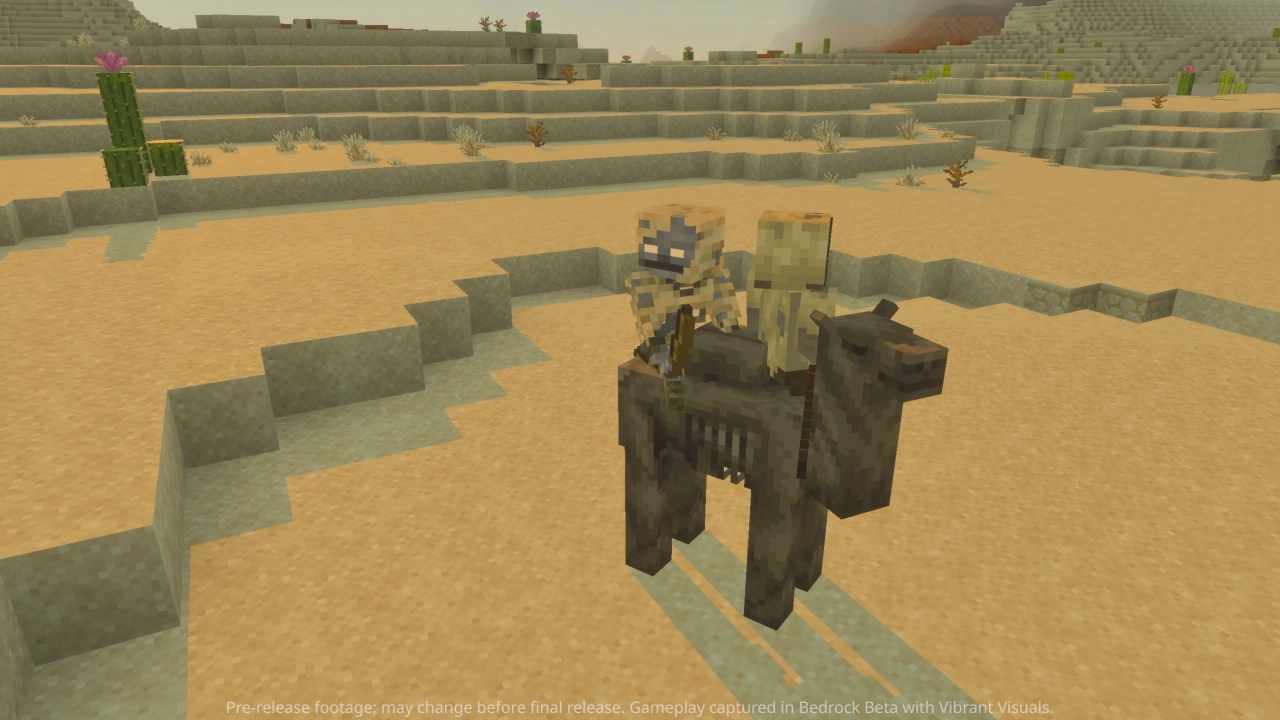 Nieuwe mobs onderweg naar de woestijn van Minecraft